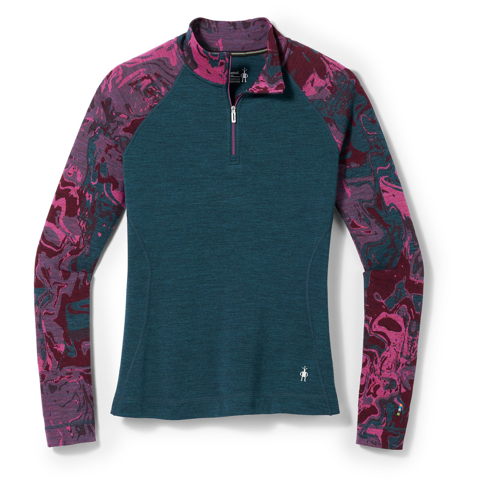 Dámske funkčné tričko Smartwool W Classic Thermal Merino BL PTTRN 1/4 ...