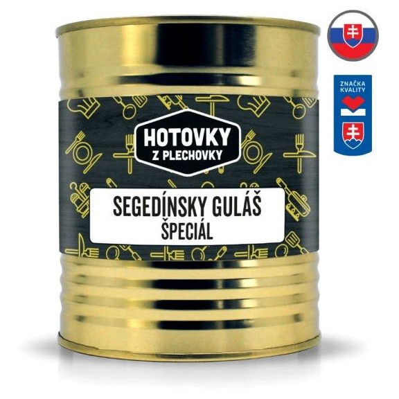 Hlavné jedlo Hotovky z plechovky Segedínsky guláš špeciál 800g ...