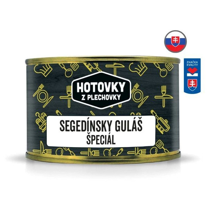 Hlavné jedlo Hotovky z plechovky Segedínsky guláš špeciál 400g ...