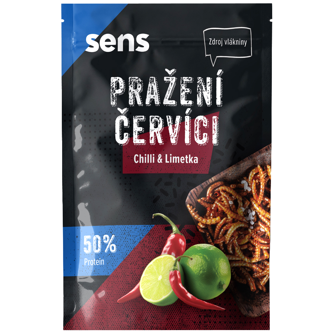 Jedlé červy Sens Korenení červíci - Chilli & Limetka 12 g | 4camping.sk