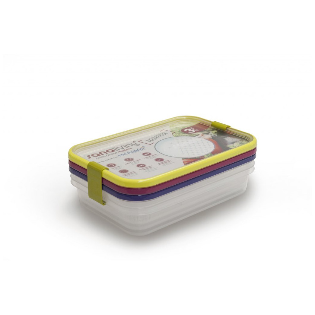 Box na potraviny Omada Sanaliving Box Set 3x 24x16,5x5cm/1L | 4camping.sk