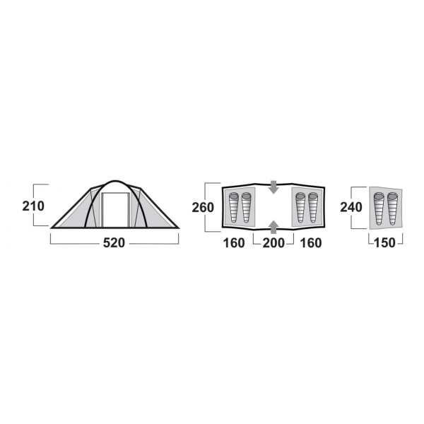 Rodinný stan Husky Mitar 4 | 4camping.sk